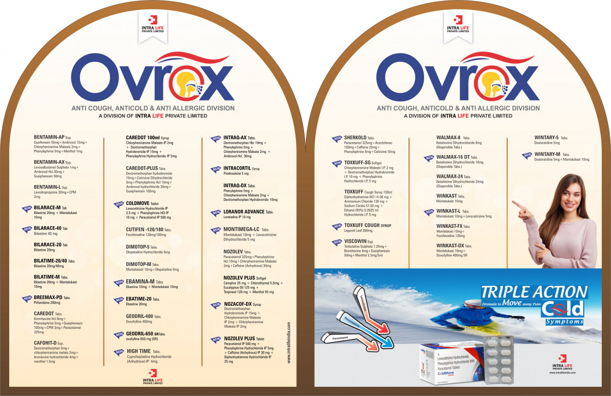 GEODRIL-AX Tabs | Doxofylline 400mg & Ambroxol 30mg Supplier